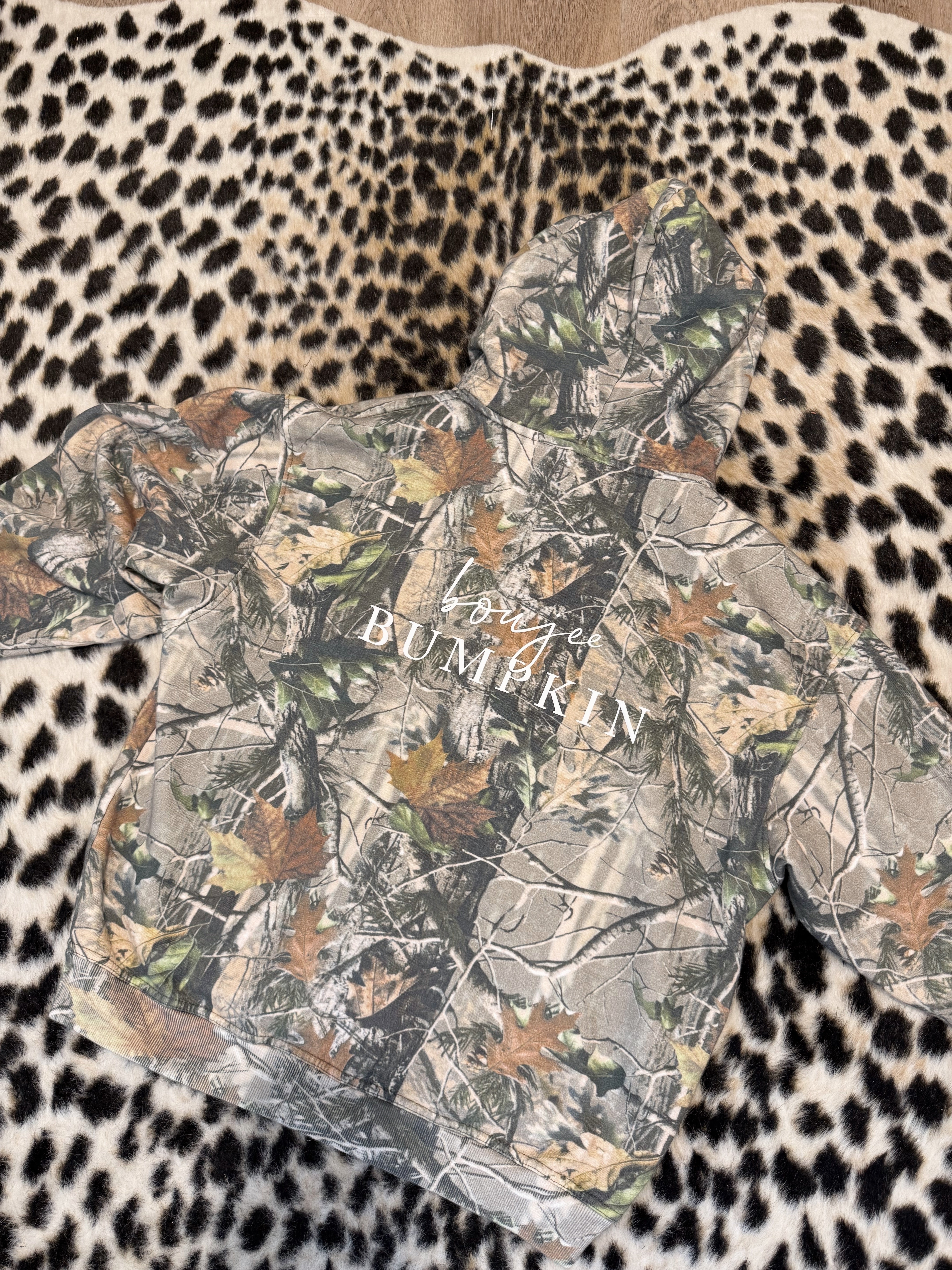 Boujee Bumpkin Camo Zip Up